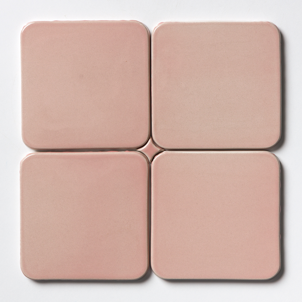 blush Glossy Halo Ceramic Tile 6×6 | MGM Tile